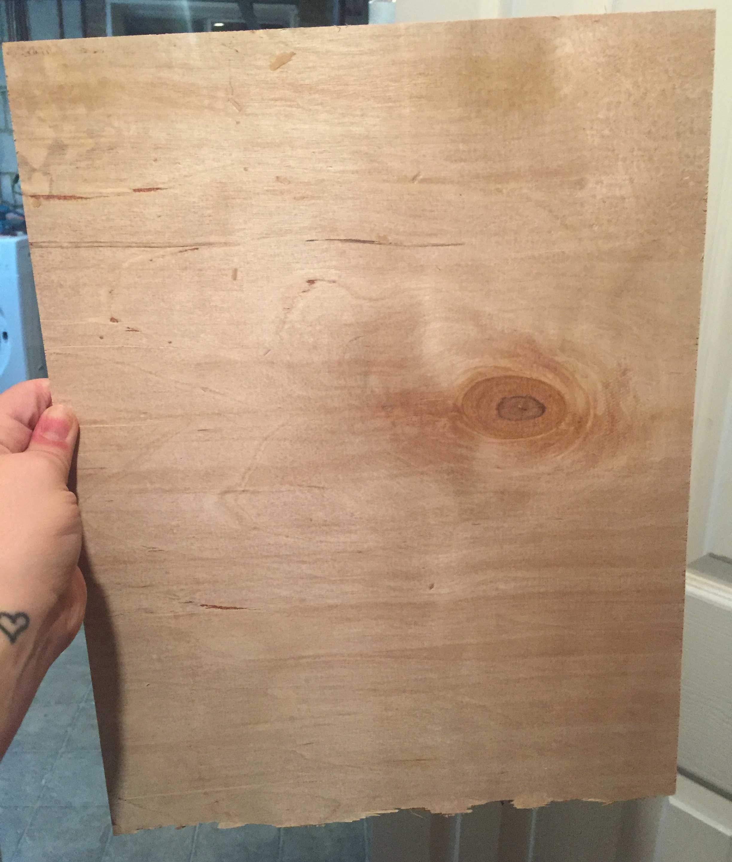 Impromptu wood “frame” – A Smith of All Trades